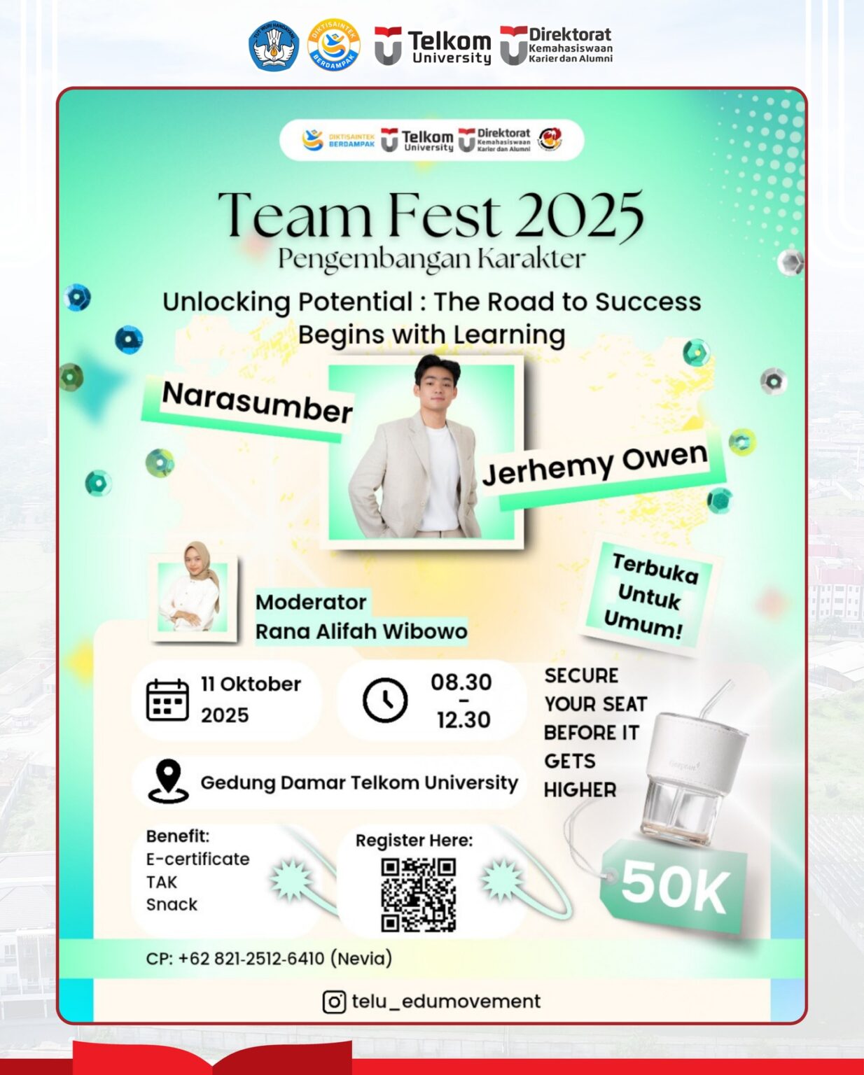 Pendaftaran Seleksi Internal NUDC & KDMI 2025 • Direktorat Kemahasiswaan, Pengembangan Karier ...